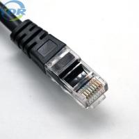 China 8Pin 24/26AWG Black Rj45 Ethernet Network Cable LAN Cable For Computer for sale