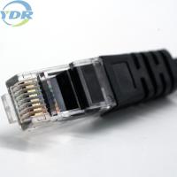 China 8Pin 24/26AWG Black Rj45 Ethernet Network Cable LAN Cable For Computer for sale