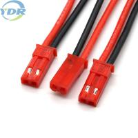 China JST SYP 2.5mm Connector Wiring Harness 2 Pin Red Black Housing for sale