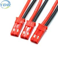 China JST SYP 2.5mm Connector Wiring Harness 2 Pin Red Black Housing for sale