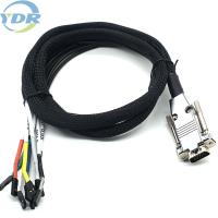 China Coaxial Electronic Wire Harness DB15Pin Connector to Dupont 2.54 for sale