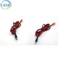 China 3.81mm 5521 DC Power Adapter Cable 2 Pin Black Red Pvc Terminal for sale