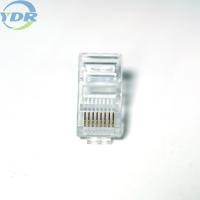 China CAT5 CAT5e CAT6 CAT6E Utp Cable Rj45 Connector 8Pin Transparent Head for sale