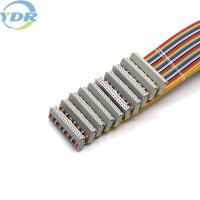China IDC 2.54 Pitch 34 Pin Flat Cable Rainbow Color UL2651 28AWG for sale