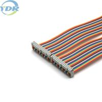 China IDC 2.54 Pitch 34 Pin Flat Cable Rainbow Color UL2651 28AWG for sale