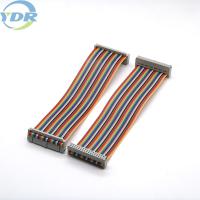 China IDC 2.54 Pitch 34 Pin Flat Cable Rainbow Color UL2651 28AWG for sale