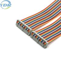 China IDC 2.54 Pitch 34 Pin Flat Cable Rainbow Color UL2651 28AWG for sale