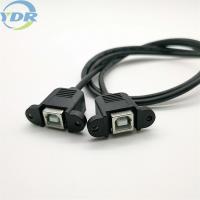 China 1m 22AWG Panel Mount Cables , Twin Female Usb Panel Cable for Automobile for sale