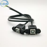 China 1m 22AWG Panel Mount Cables , Twin Female Usb Panel Cable for Automobile for sale