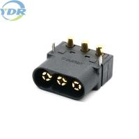 China Black Straight MR60 Connector 180 Degree 3 Pin PCB Wire To Board Battery Connector for sale