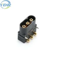 China Black Straight MR60 Connector 180 Degree 3 Pin PCB Wire To Board Battery Connector for sale