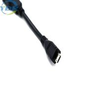 China USB A To Micro USB Charging Data Cable 10cm UL2725 24AWG Black Color for sale