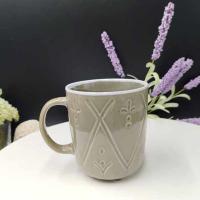 China Handmade Pottery Tea Cup Pottery   Coffee Mug 300ml Ceramic Coffee Mugs for sale