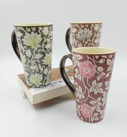 China Best Painted Color Unique Design Ceramic Drinks Mug for sale