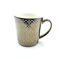 China 450ml Large 16 Oz Ceramic Coffee Mugs Metallic Glaze Home Use for sale
