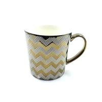 China 450ml Large 16 Oz Ceramic Coffee Mugs Metallic Glaze Home Use for sale
