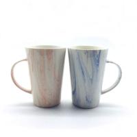 China 12 oz Ceramic Coffee Mug Marble Nordic Style Custom Color Porcelain Cup for sale