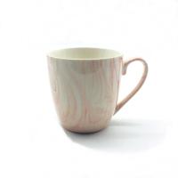 China LFGB Certified 14oz Marble Coffee Tumbler New Bone China Office Sustainable for sale