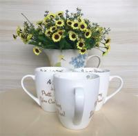 China 500ml New Bone China Coffee Mug with Gold Plated Design FDA LFGB Certified for sale