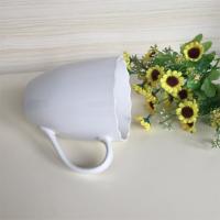 China Lightweight Microwavable 14oz White Ceramic Mugs , 400ml Fine Bone China Mugs for sale