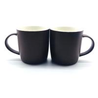 China Modern Colorful 300ml Ceramic Latte Mugs , 10oz Latte Mug Ceramic for sale