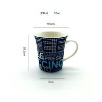 China LFGB Certified 10 Oz Matte Glazed New Bone China Mugs Ceramic Coffee Cups for sale