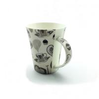 China Customized Decal Ceramic Coffee Mugs 10oz New Bone China with Color Glazed for sale