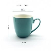 China Lightweight 420ml 14oz New Bone China Ceramic Coffee Mug for Gifts for sale