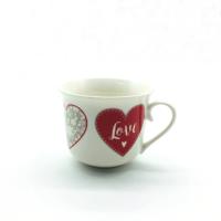 China 10 oz New Bone China Coffee Mugs 300ml Ceramic Cup for Home Hotel Restaurant Use for sale