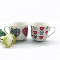 China 10 oz New Bone China Coffee Mugs 300ml Ceramic Cup for Home Hotel Restaurant Use for sale