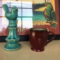 China 12oz Glazed Stoneware Coffee Mug With Handle for sale