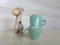 China 3oz Stoneware Material Small Size Cup with OEM Color and Designs for sale