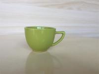 China 3oz Color Glazed Coating CeramicCoffee Mini Cup With Custom Handle for sale