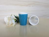 China Custom Embossed Ceramic Colorful Coffee Cup for sale