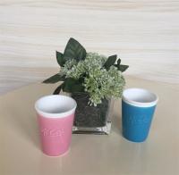 China Custom Embossed Ceramic Colorful Coffee Cup for sale