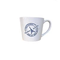 China 8 OZ Stoneware Ceramic Coffee Mug with Eiffel Tower Pattern Microwave Safe for sale