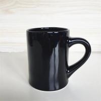 China 12 Oz Stoneware Mug Black Glazed  Coffee Custom Ceramic Mug for sale