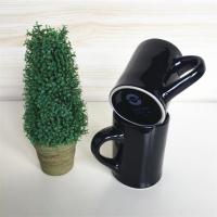China 12 Oz Stoneware Mug Black Glazed  Coffee Custom Ceramic Mug for sale