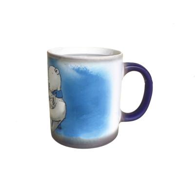 China Custom 11 Oz Color Change Magic Sublimation Ceramic Mug for Promotional Gifts for sale