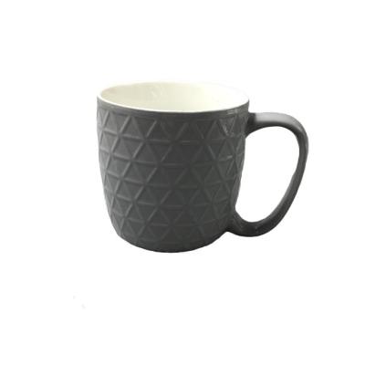 China Fashionable OEM Service Ceramic Drinking Mugs , 350ml Coffee Cup for sale