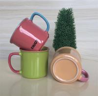 China 11oz Stoneware Color Ceramic Drinking Mugs with EEC Approval Customizable for sale