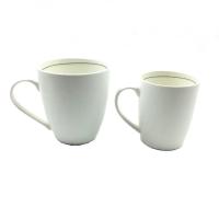China 21oz 600ml Matte White Nordic Ceramic Tumbler Restaurant Use Big Size Coffee Mug for sale