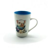China Two Color Glazed Bone China Animal Mugs 12 Oz Ceramic Coffee Mugs Customizable for sale