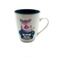 China Christmas Gifts Customized Decal Ceramic Drinking Mugs 320ml 11oz for sale