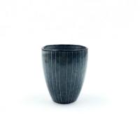 China Vintage Style Special Shape Terracotta Tea Mug For Deep Blue 9 OZ for sale