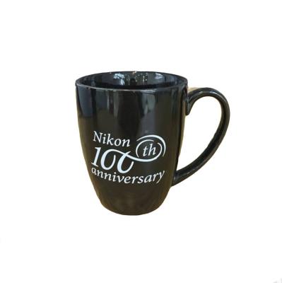 China Custom Black Ceramic Espresso Cups 8.5x10.5cm CE Approved Microwave Safe for sale