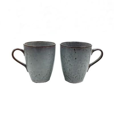 China High Temperature Porcelain Nordic Style Reactive Glaze Coffee Mug 11.3x5.6x9.2 CM for sale