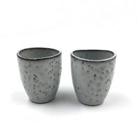 China Nordic Style Reactive Glaze Crackle Color Ceramic Coffee Mug Without Handle for sale