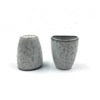 China Nordic Style Reactive Glaze Crackle Color Ceramic Coffee Mug Without Handle for sale