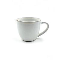 China 7 Oz Reactive Glazed Mini Silk-Screen Stoneware Tea Cup With Handle for sale